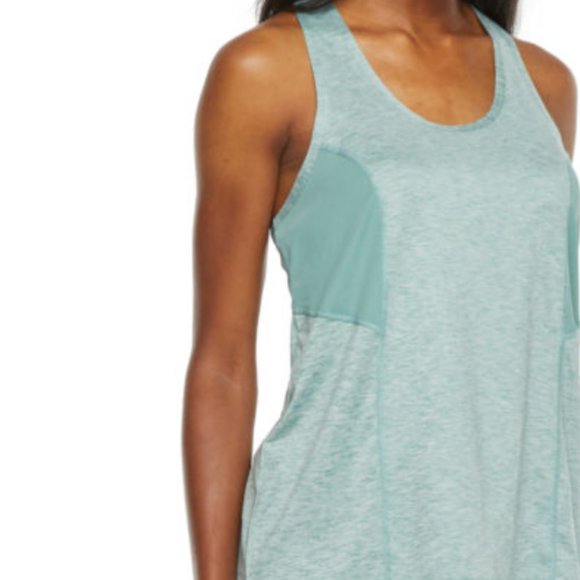 Xersion | Tops | New Xersion L Green Racerback Colorblock Tank Top ...